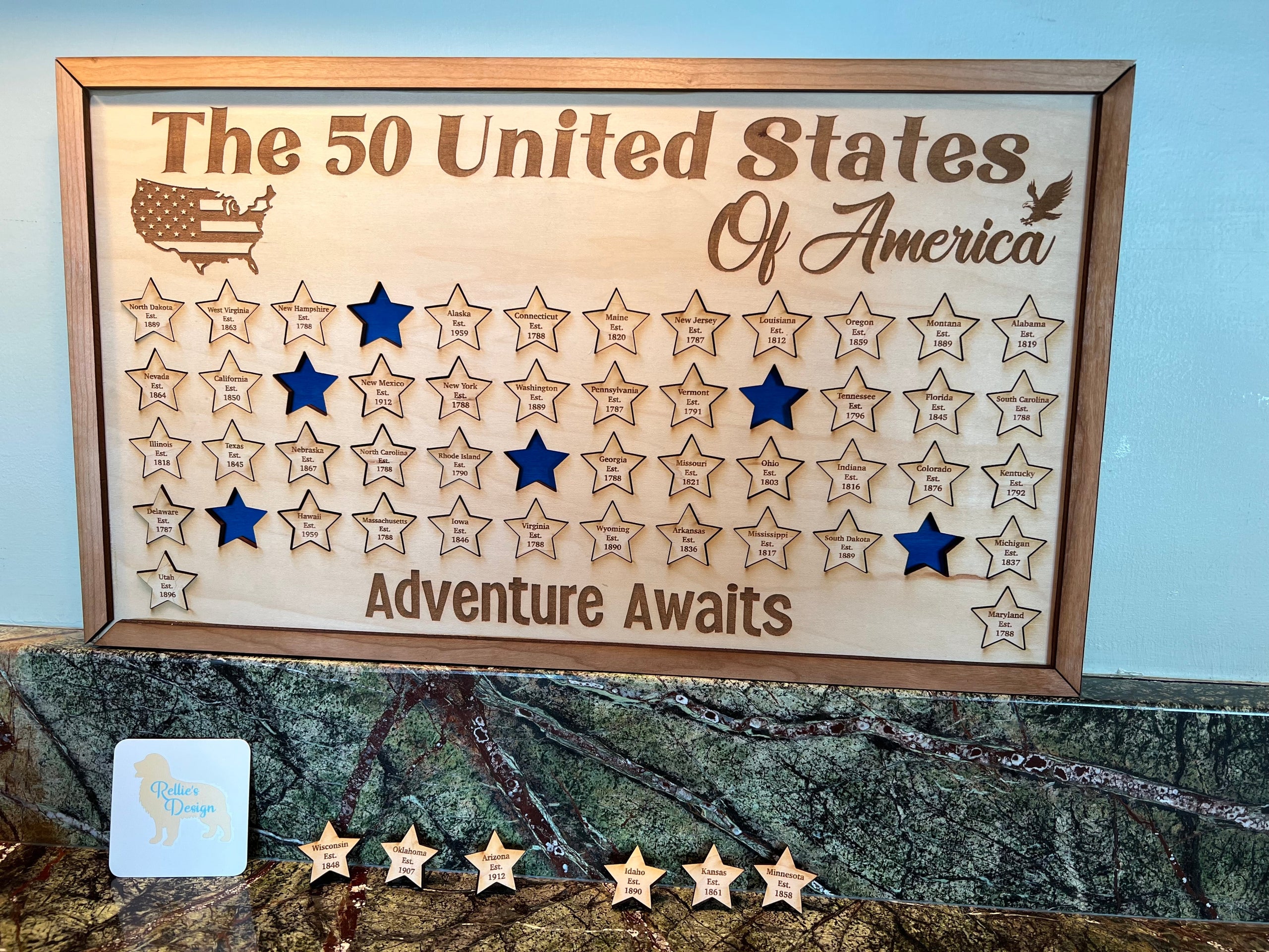 50 State Sign | Rellie's Design